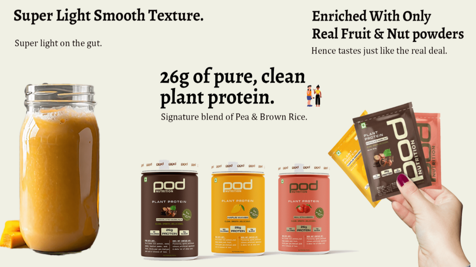Best Plant Protein Powder Online Store in India – Pod Nutrition